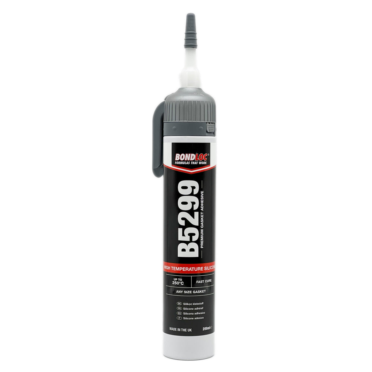Bondloc B5299 RTV Powercan Black Sealant 200ml– Multibond Solutions Ltd