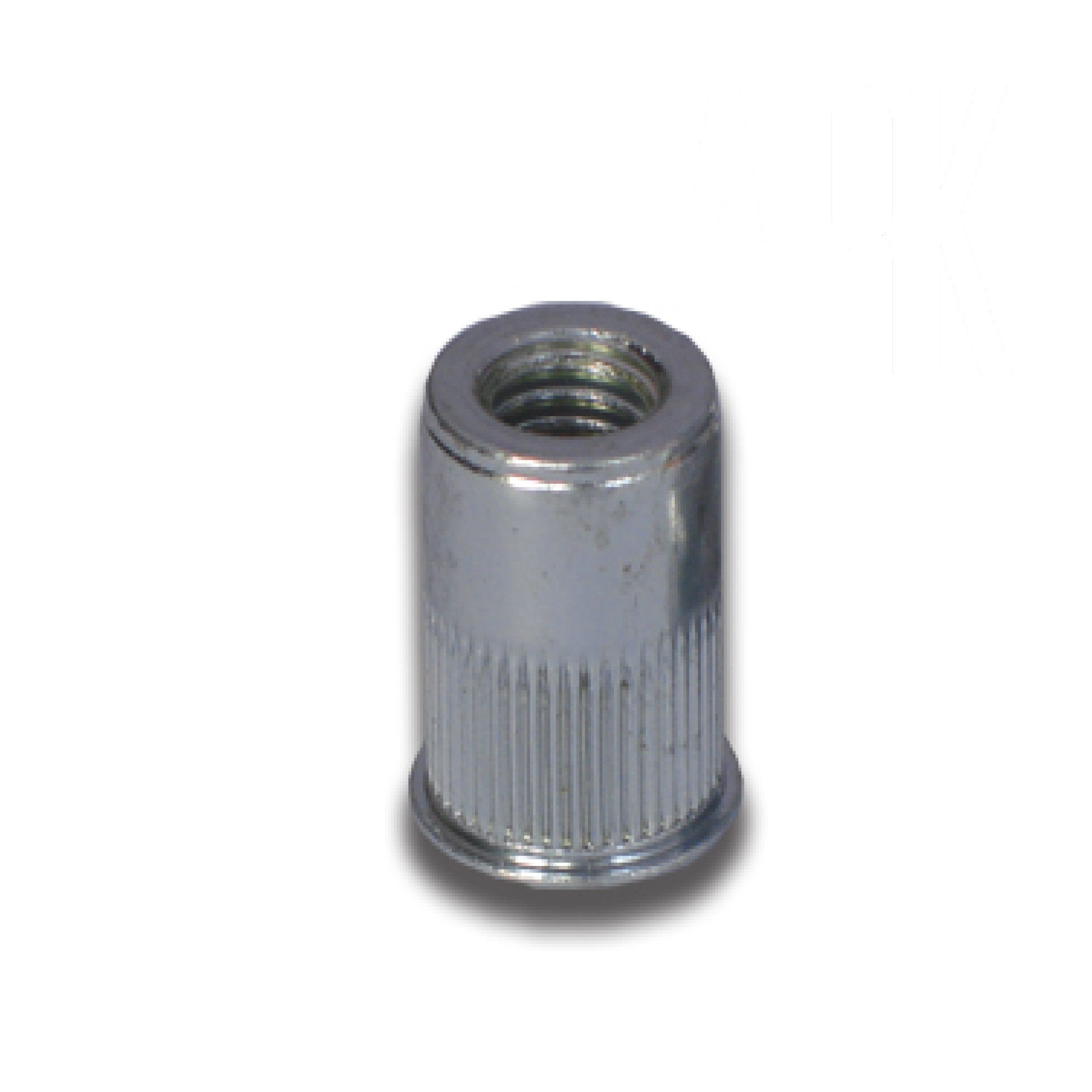 M10 Zinc/Steel Reduced Head Knurled Body Open End Rivet Nut (Box of 10 ...