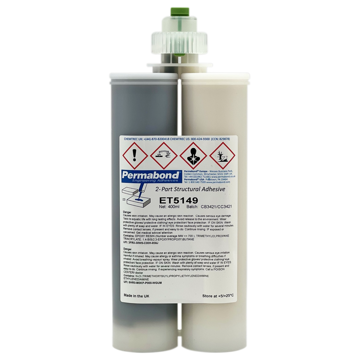 Permabond ET5149 Epoxy Adhesive 1:1 400ml– Multibond Solutions Ltd