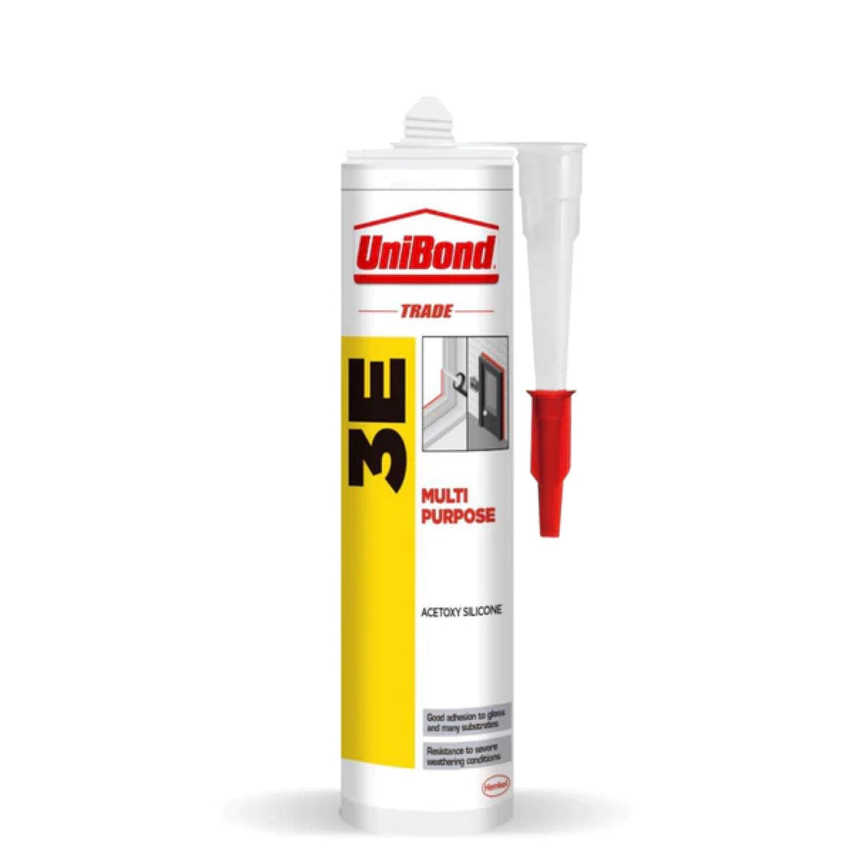Unibond 3E White High Modulus Acetoxy Silicone 300ml– Multibond Solutions Ltd