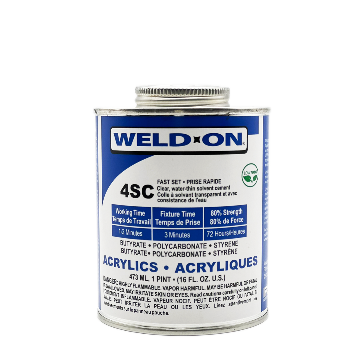 Weld On 4SC Clear Acrylic Cement 473ml– Multibond Solutions Ltd
