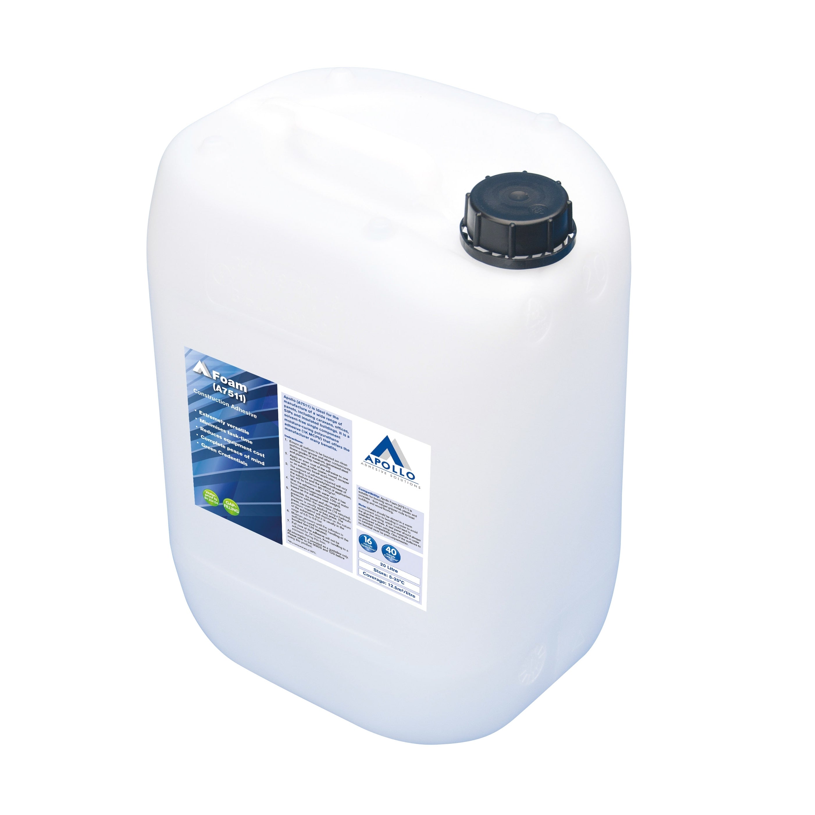 Apollo A7511 Brown Polyurethane Foam Adhesive 22kg– Multibond Solutions Ltd